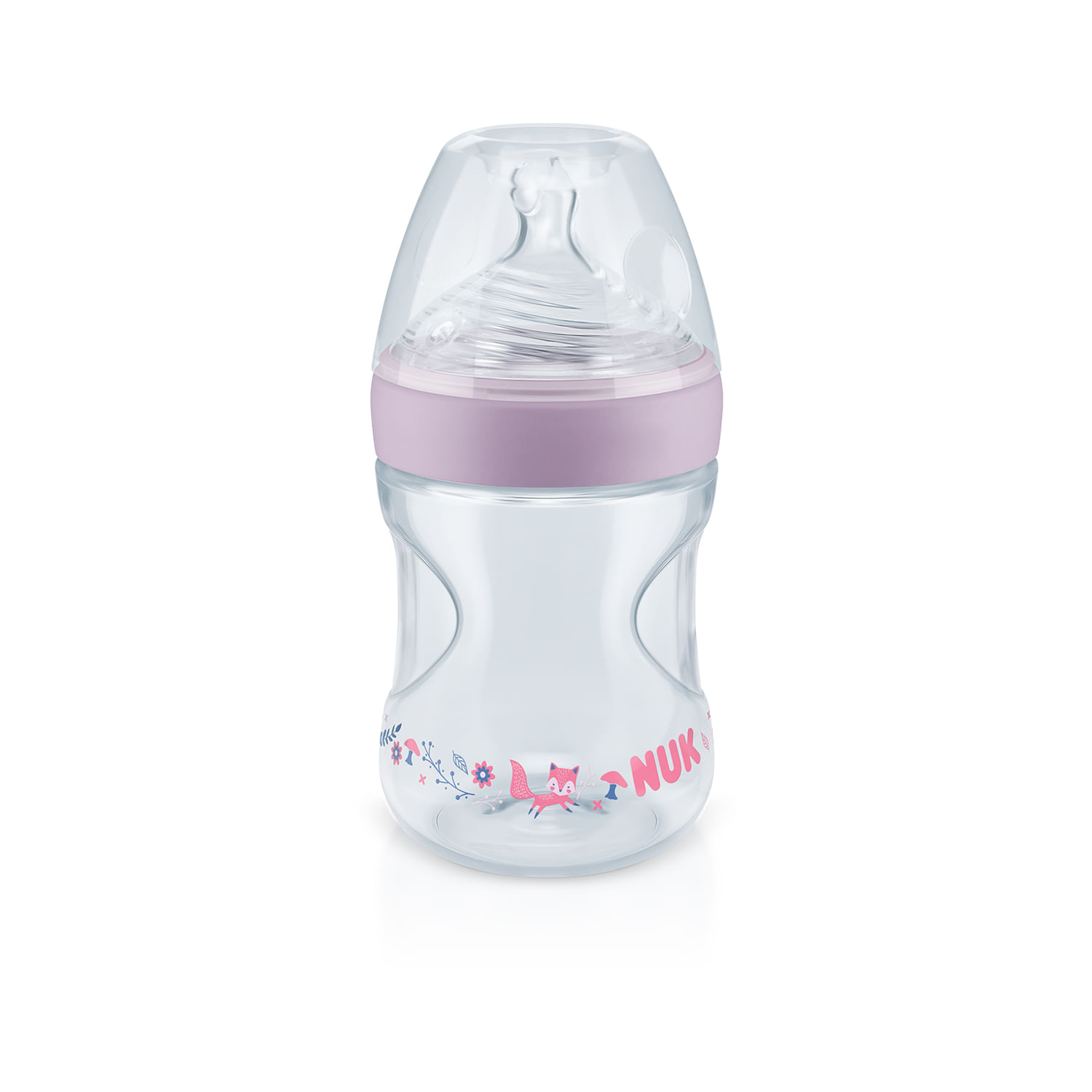 Kit 2 Mamadeiras Smart Flow 150/270ml Rosa Essence NUK